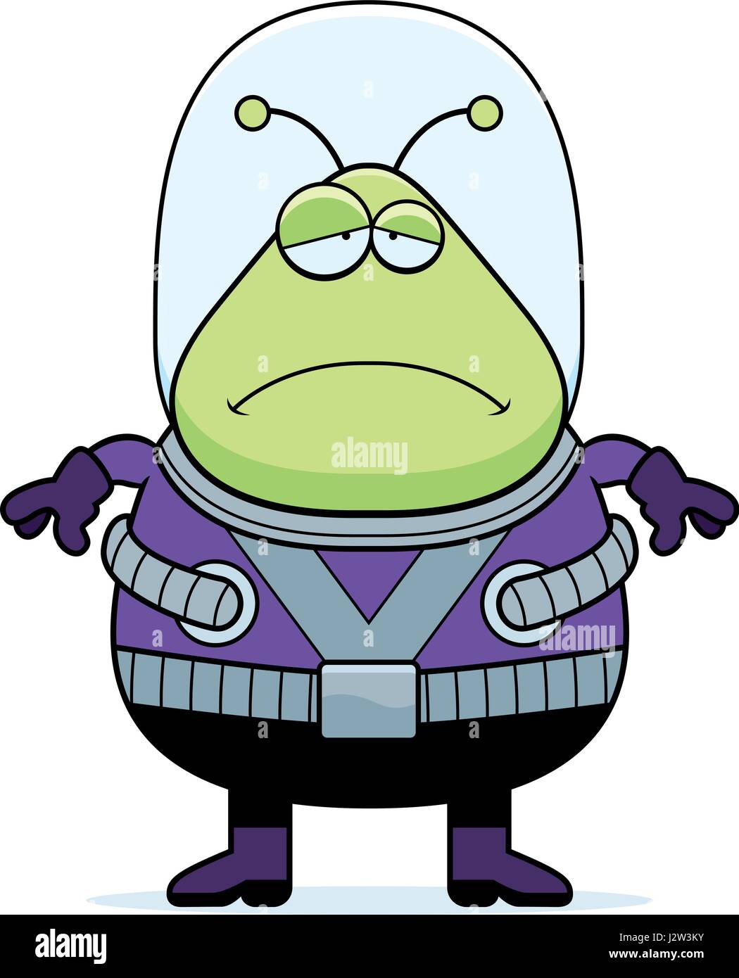 Cartoon illustration alien looking sad hi-res stock photography and ...