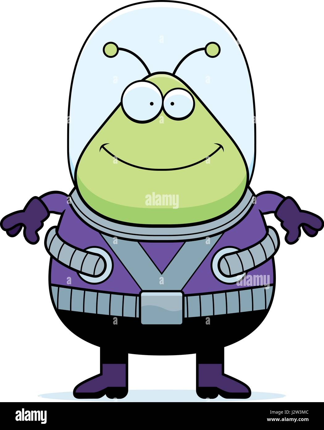 A cartoon illustration of an alien smiling Stock Vector Image & Art - Alamy