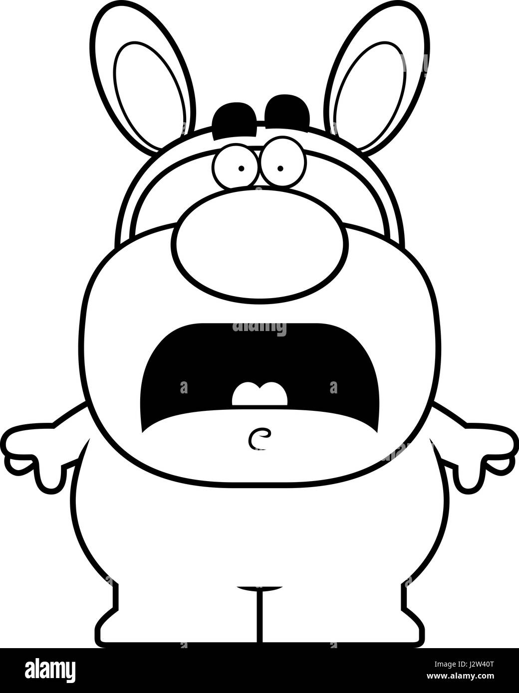 Scared easter bunny Stock Vector Images - Alamy
