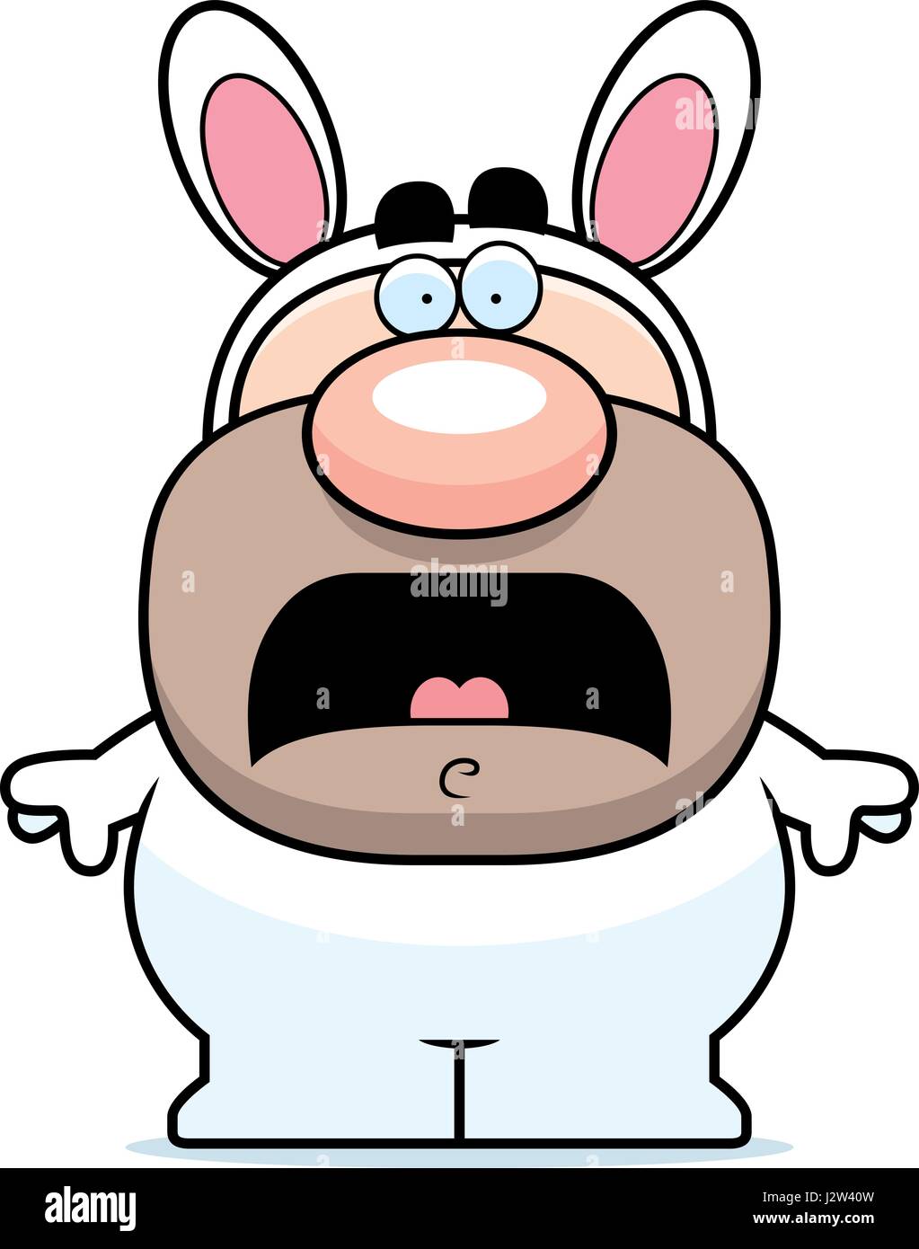 Scared easter bunny Stock Vector Images - Alamy
