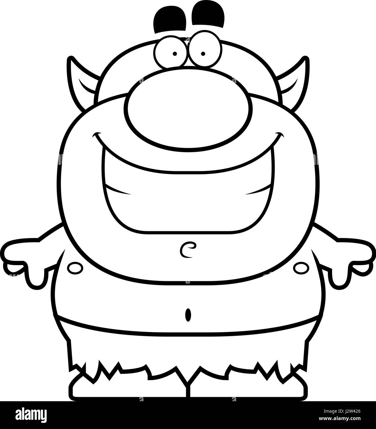 A cartoon illustration of a goblin smiling Stock Vector Image & Art - Alamy