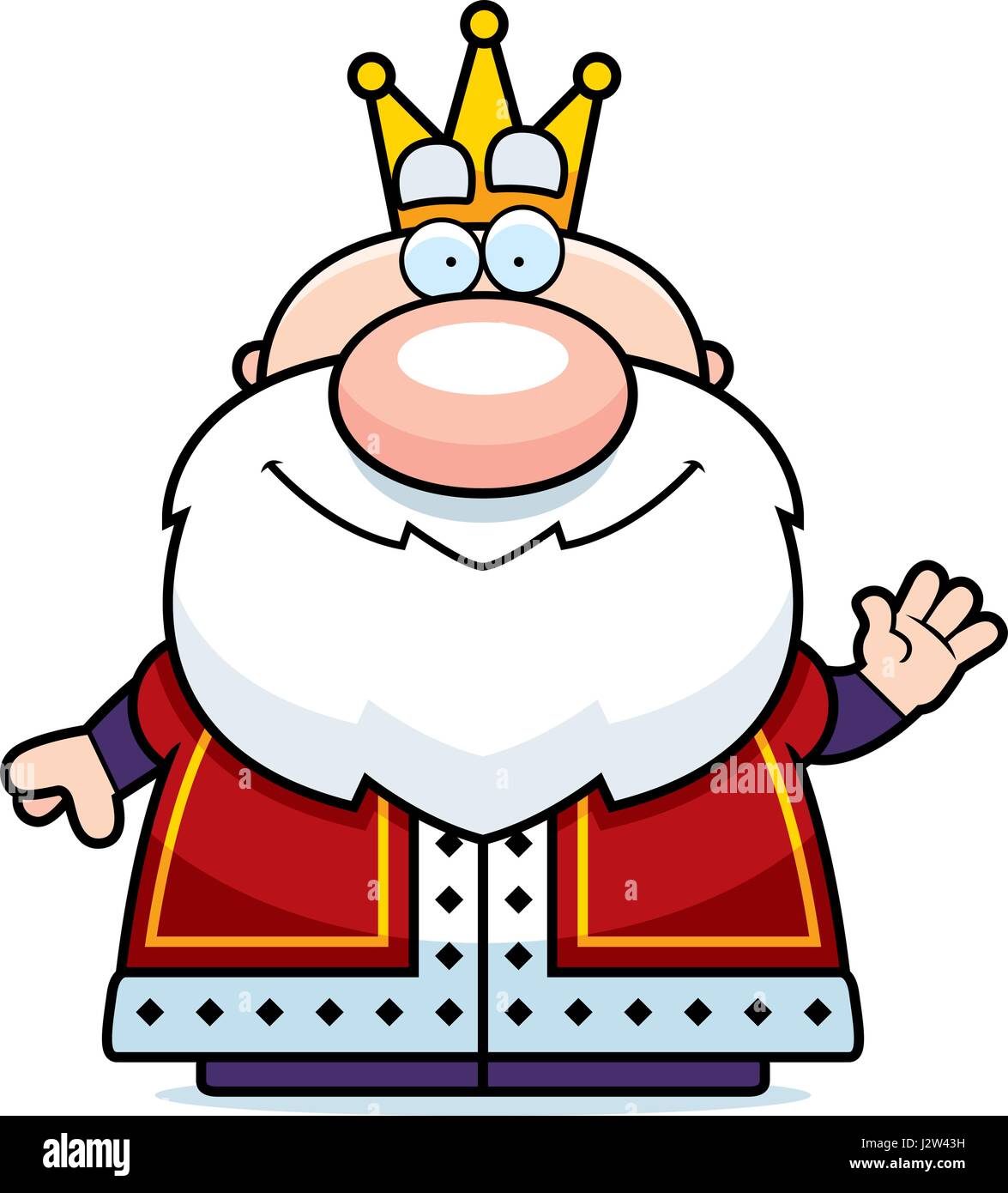 A cartoon illustration of a king waving Stock Vector Image & Art - Alamy
