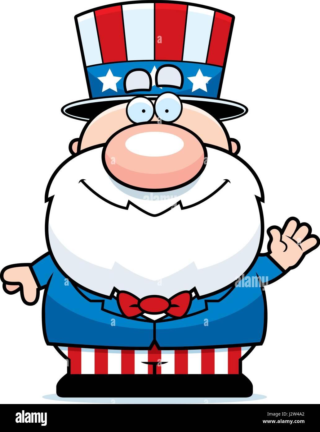 A cartoon illustration of a patriotic man waving Stock Vector Image ...