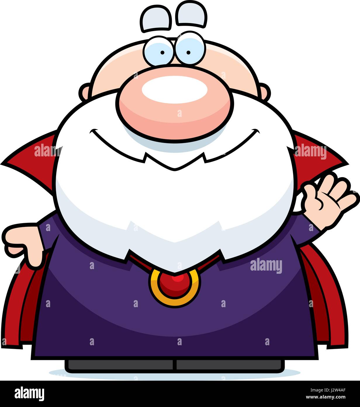 A cartoon illustration of a wizard waving Stock Vector Image & Art - Alamy