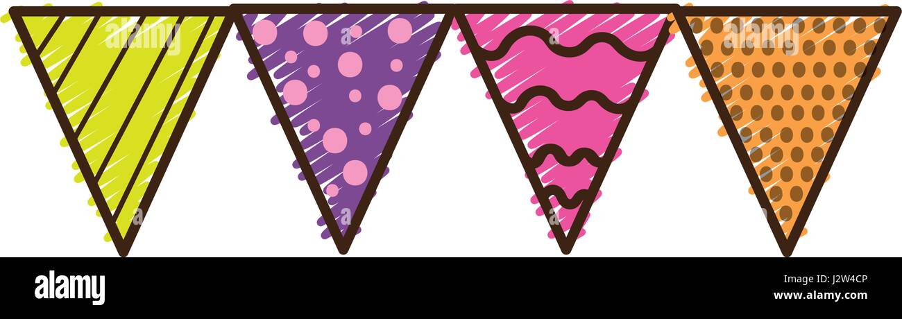 party flags to decoration happy birthday Stock Vector Image & Art - Alamy