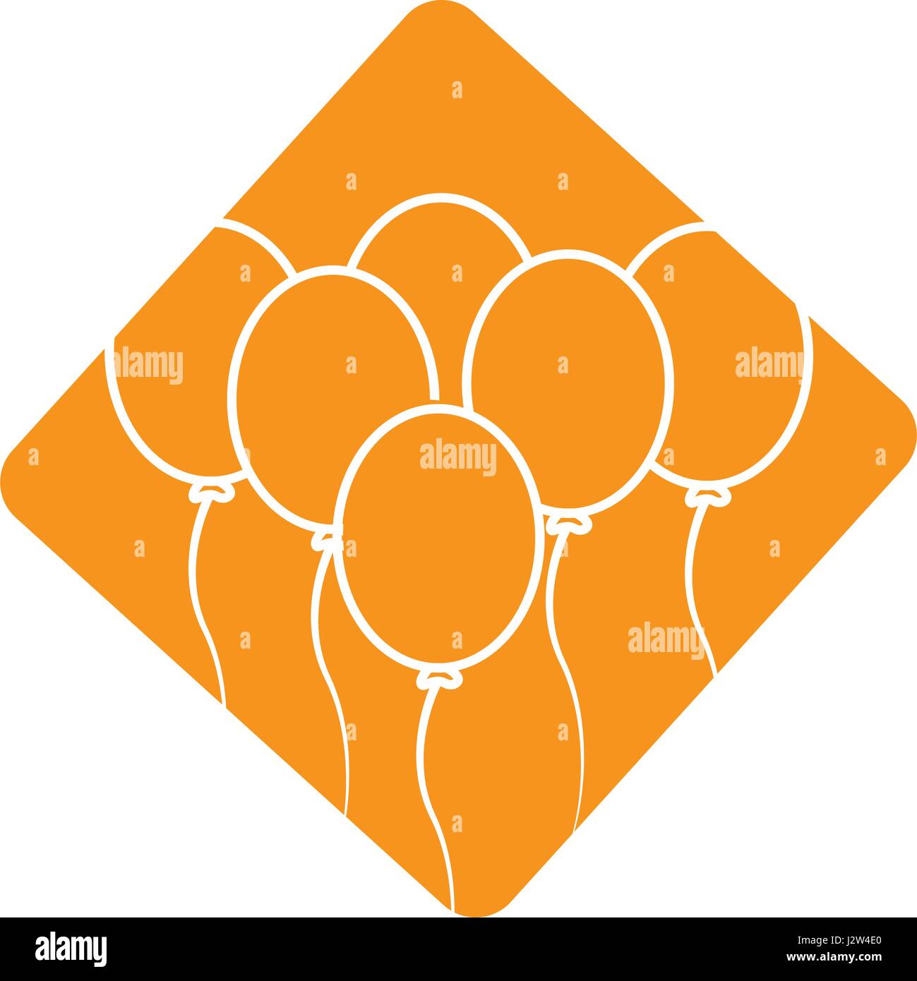 label balloons party to happy birthday decoration Stock Vector Image ...
