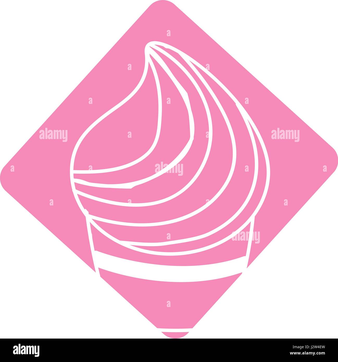 label delicious cupcake to happy birthday celebration Stock Vector ...