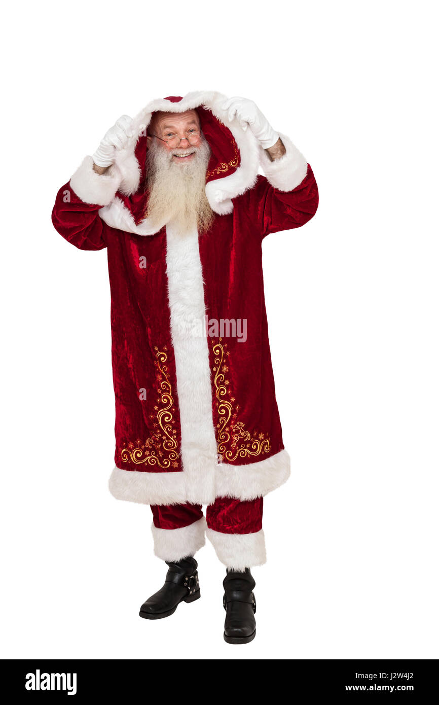 Santa Claus with real beard Stock Photo - Alamy