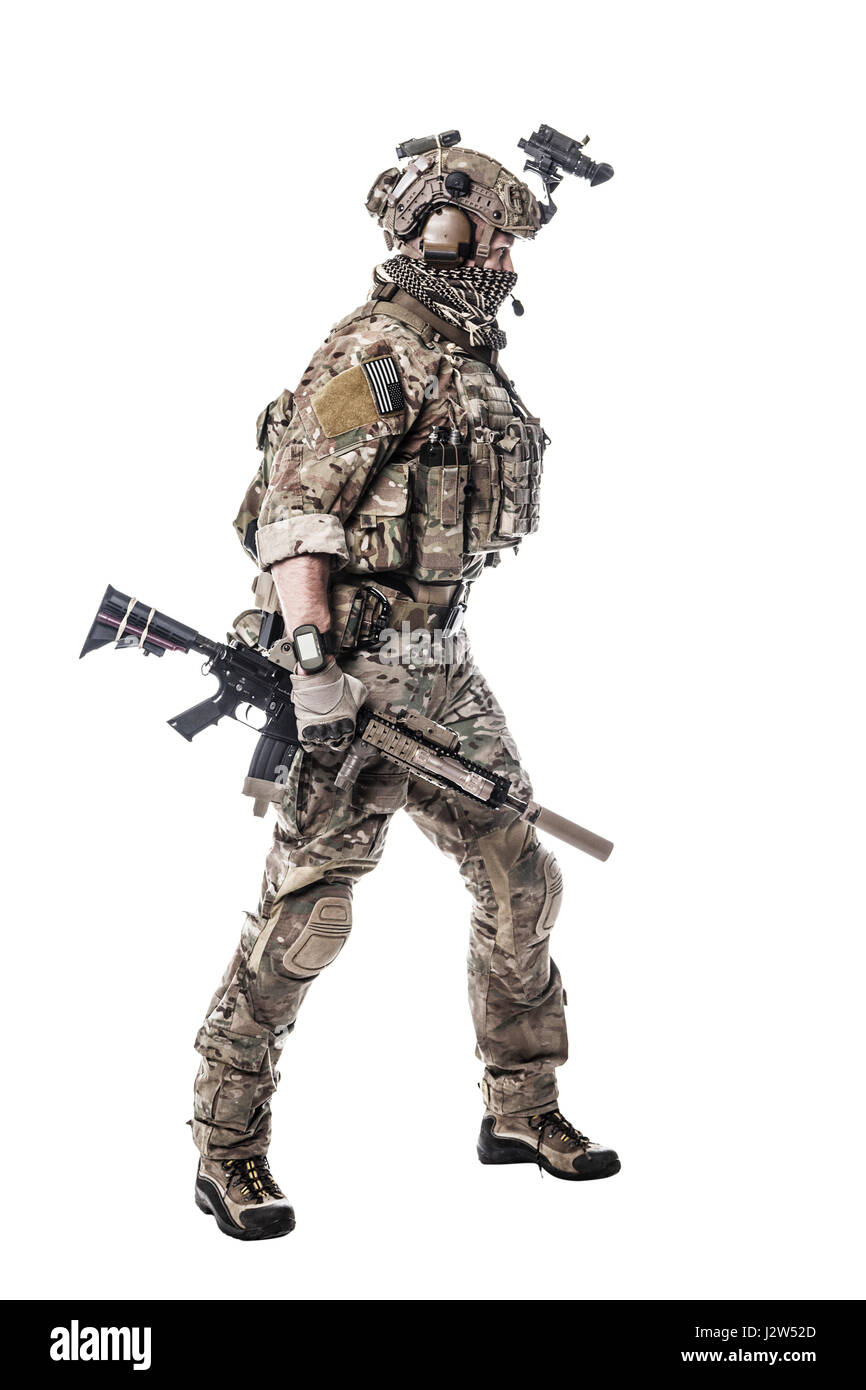 Army Ranger in field Uniforms Stock Photo - Alamy
