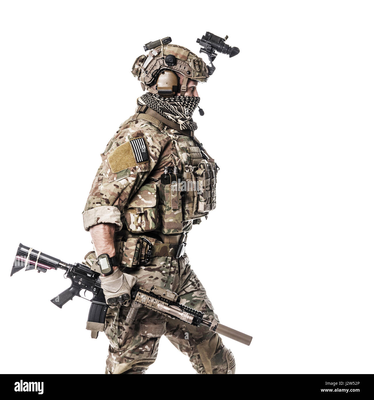 American soldier standing side view hi-res stock photography and images ...