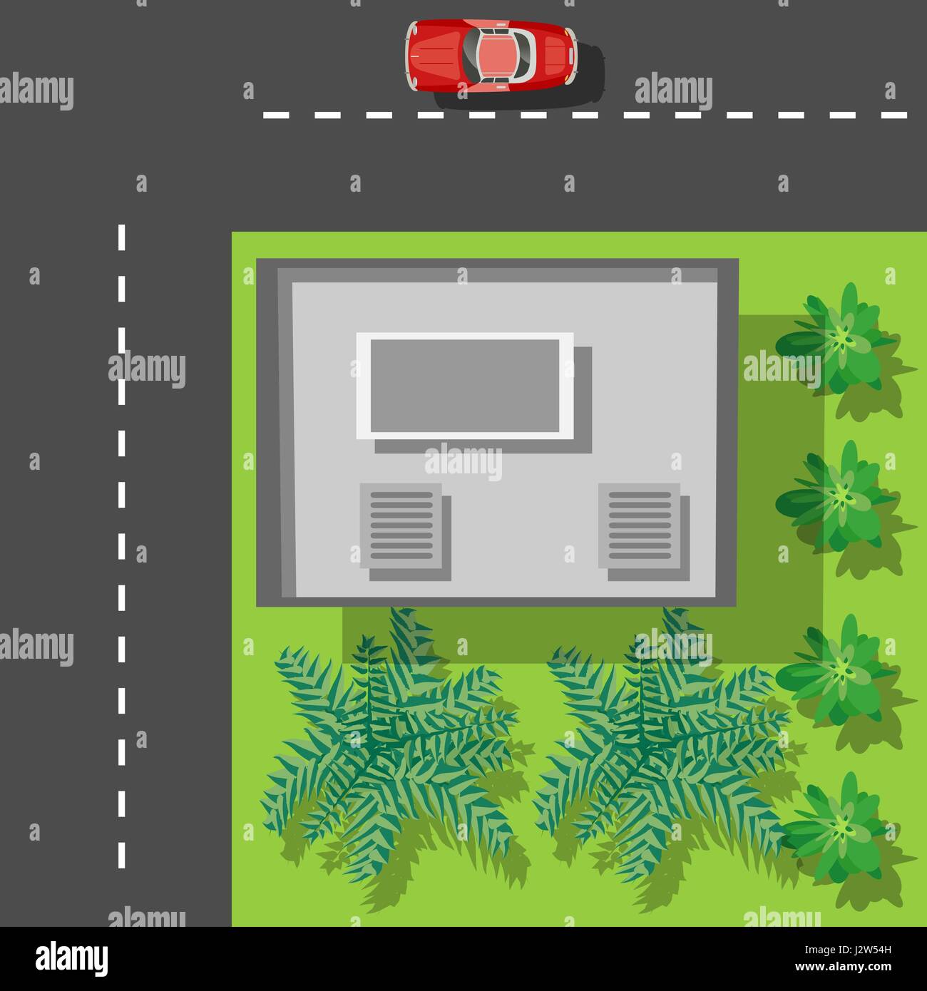 Pedestrian crossing top view Stock Vector Images - Alamy