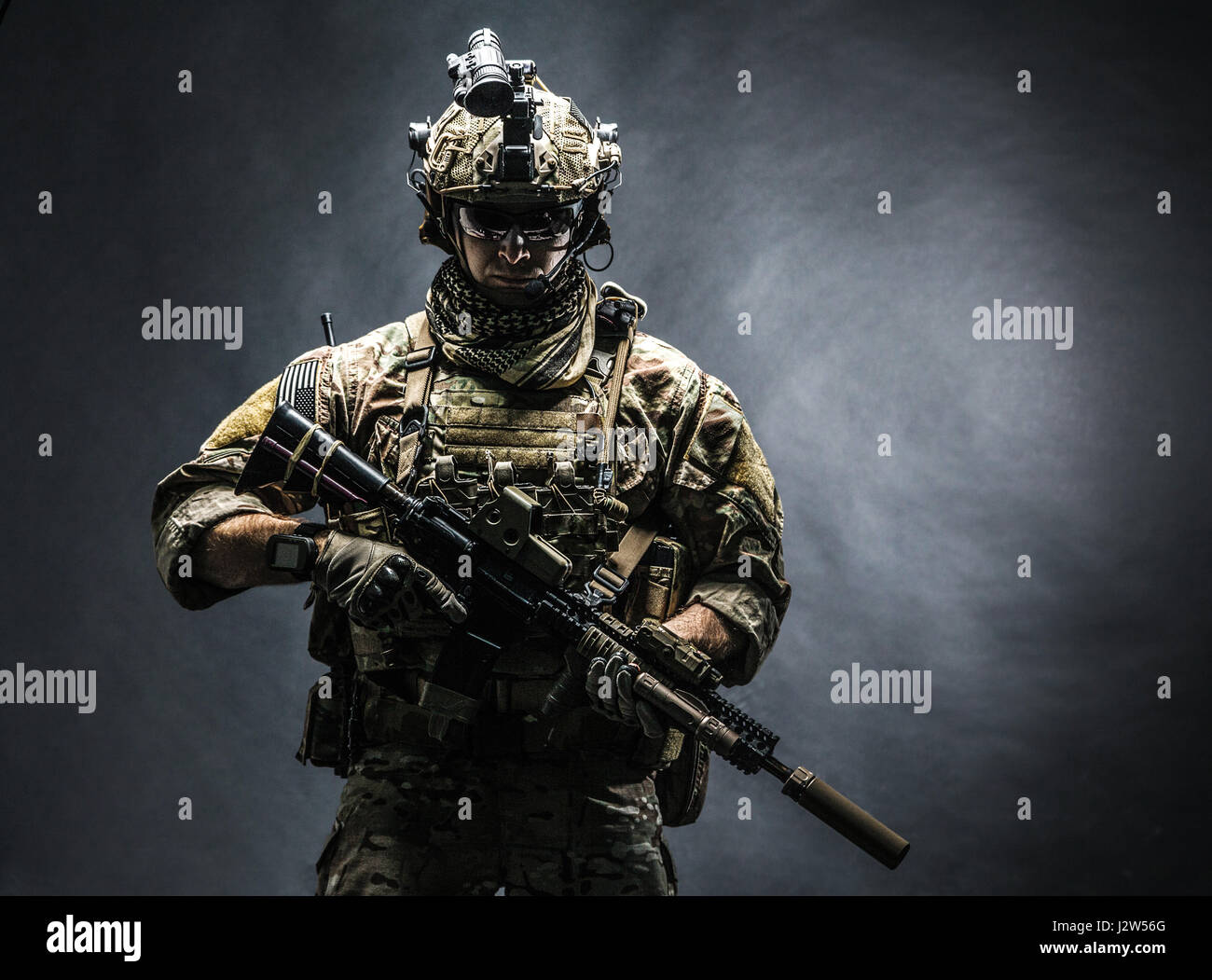 Army Ranger in field Uniforms Stock Photo - Alamy