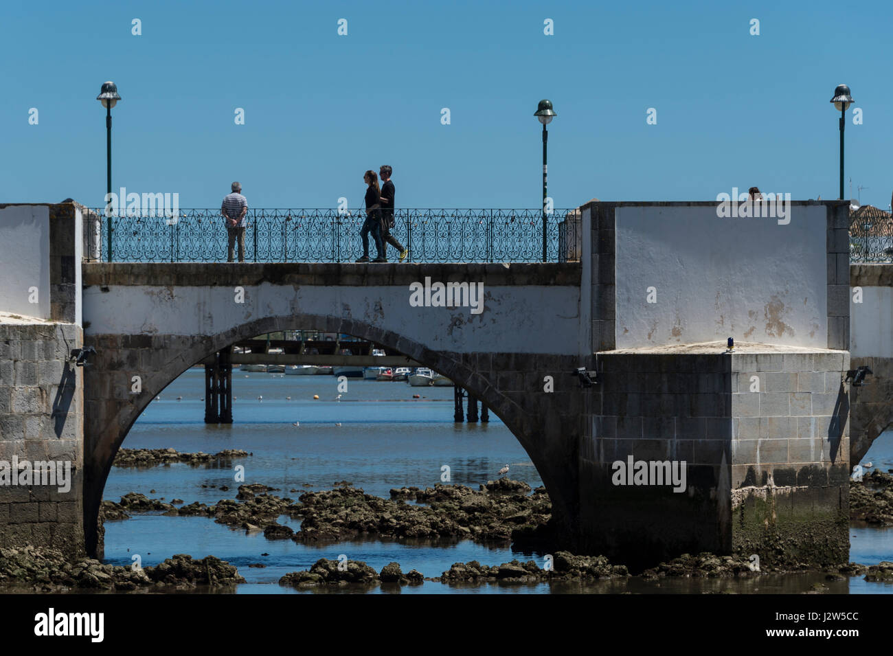 Tavira bridge medieval hi-res stock photography and images - Alamy