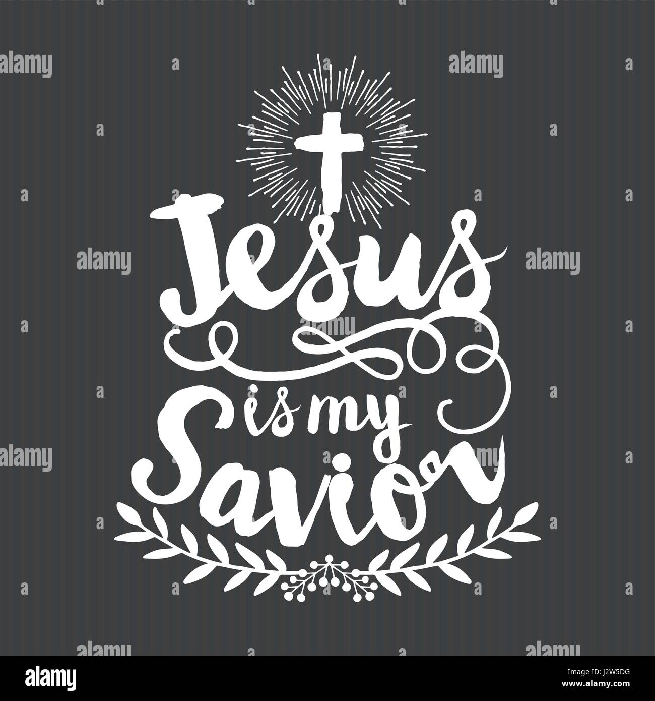 Christian print. Jesus is my Savior Stock Vector Image & Art - Alamy