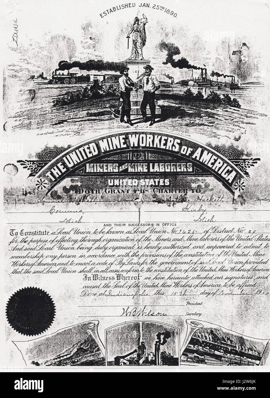 Workers union 19th century hi-res stock photography and images - Alamy