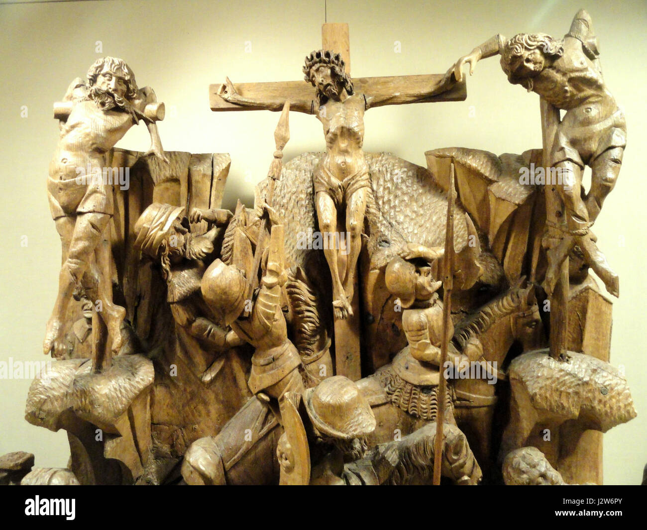 This altarpiece, created in Flanders between 1500 and 1525, depicts ...