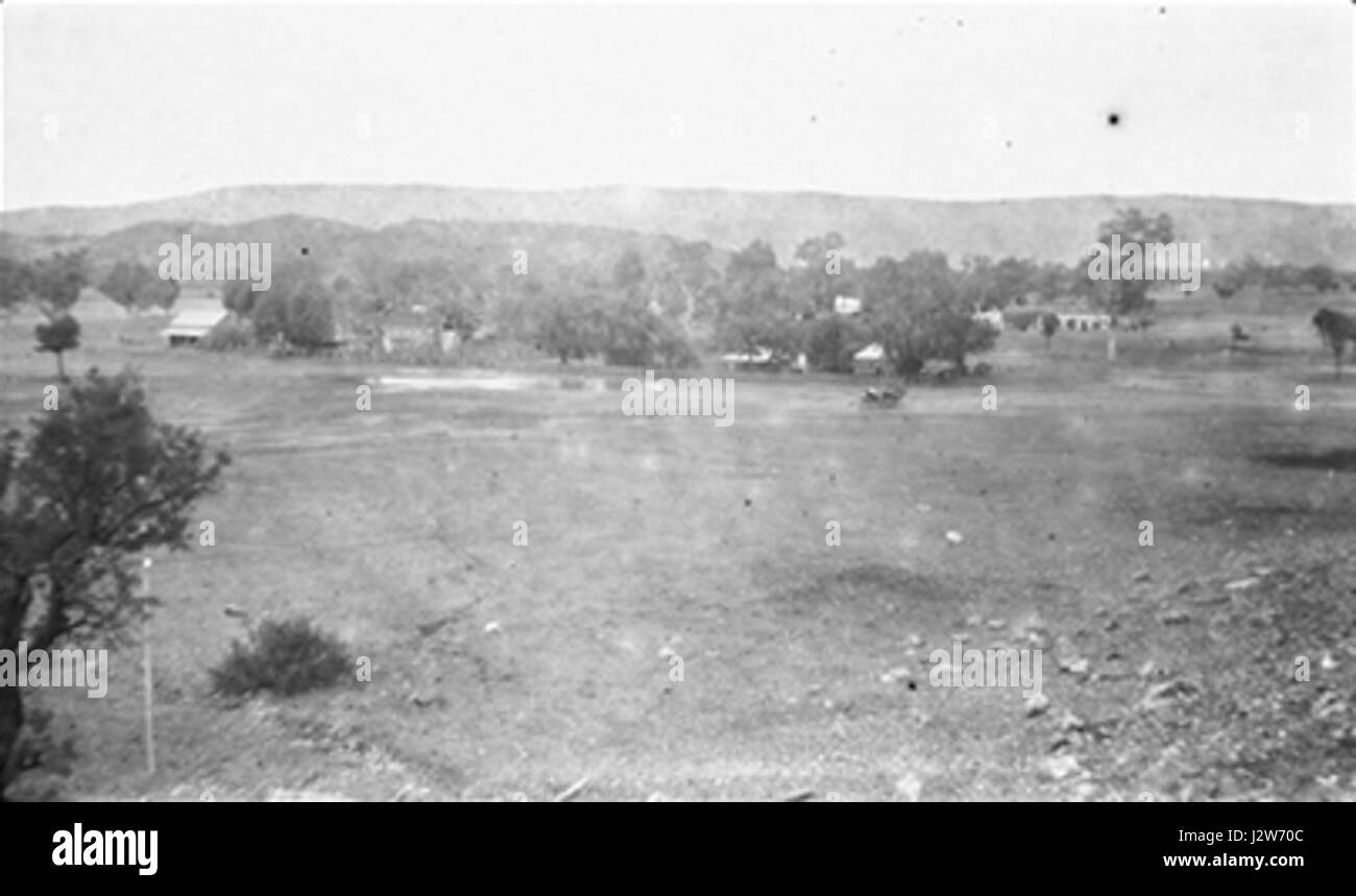 This photograph captures a scenic view of Alice Springs, located in the ...