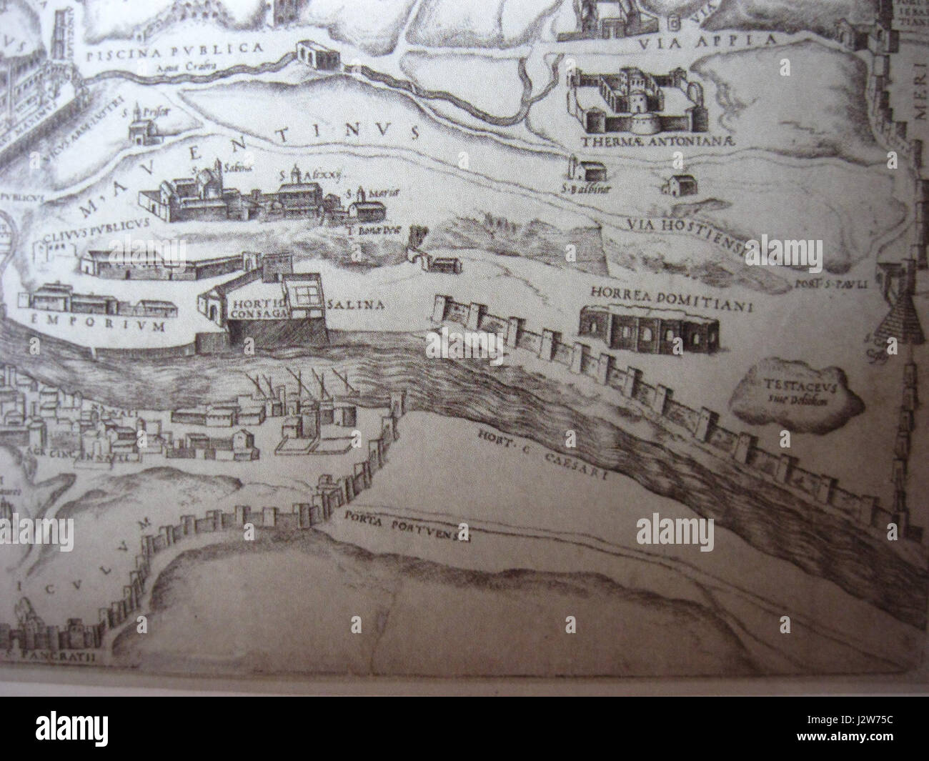 Ancient map of city of rome hi-res stock photography and images - Alamy