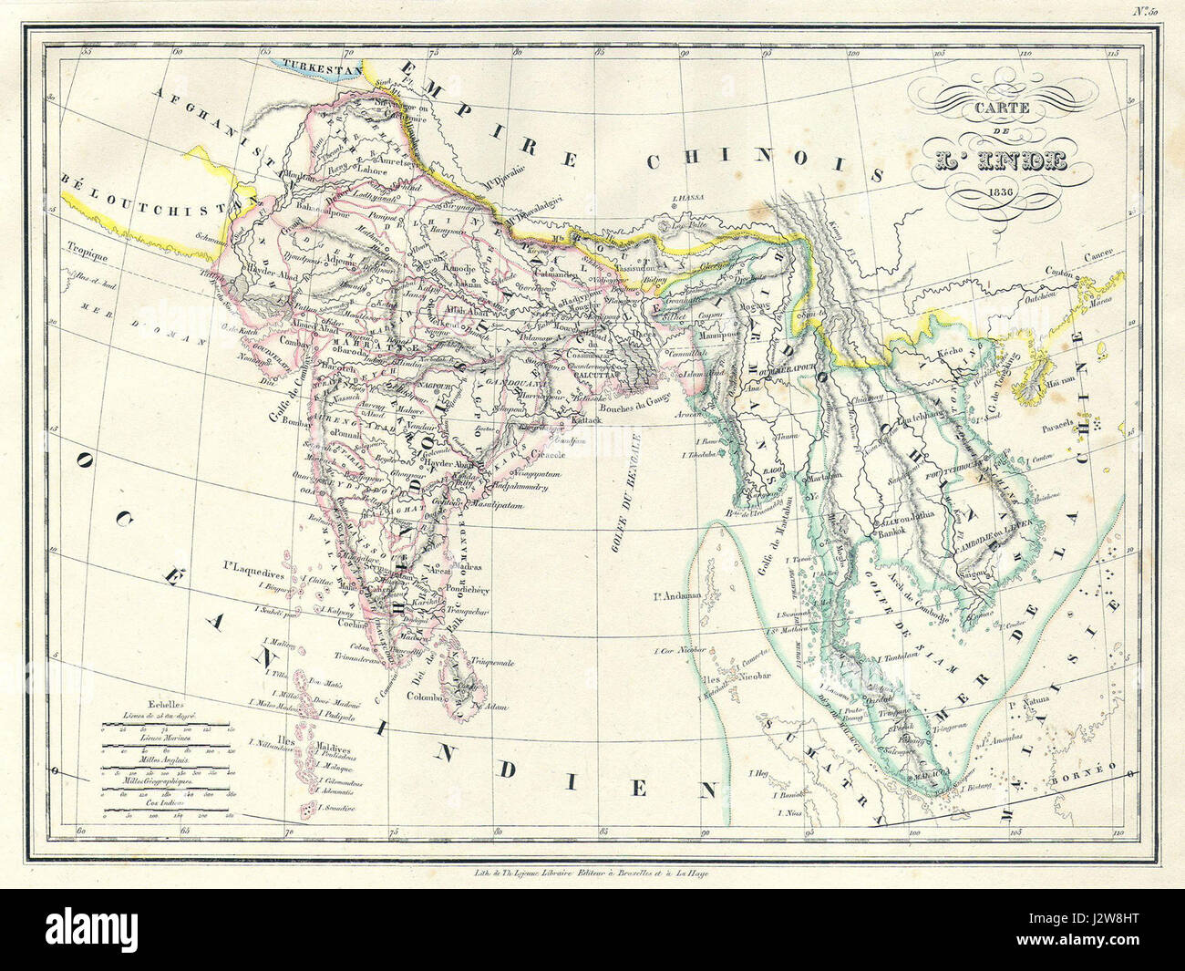 Map of burma 19th century hi-res stock photography and images - Alamy