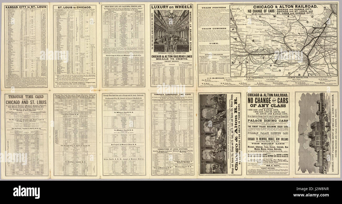 The 1884 Chicago & Alton refers to the American railroad company, which ...