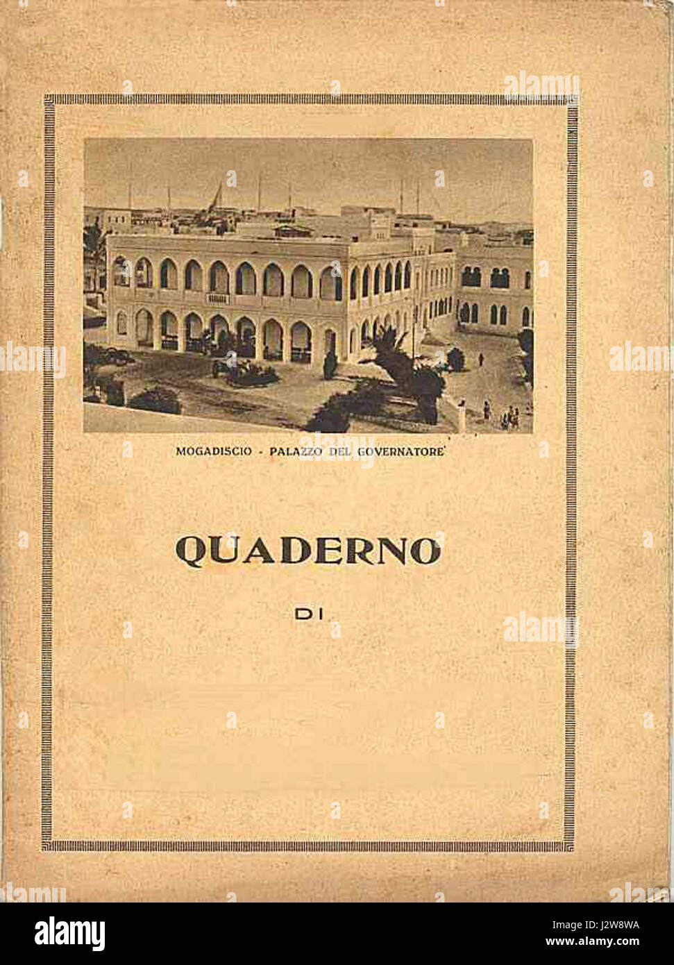 This image refers to the 1931 notebook from Mogadishu, specifically ...