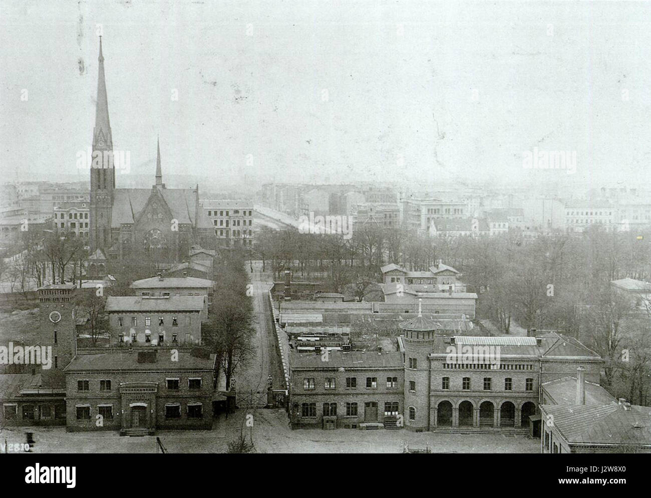 This image captures a historical scene from 1900, showing the Borsig ...