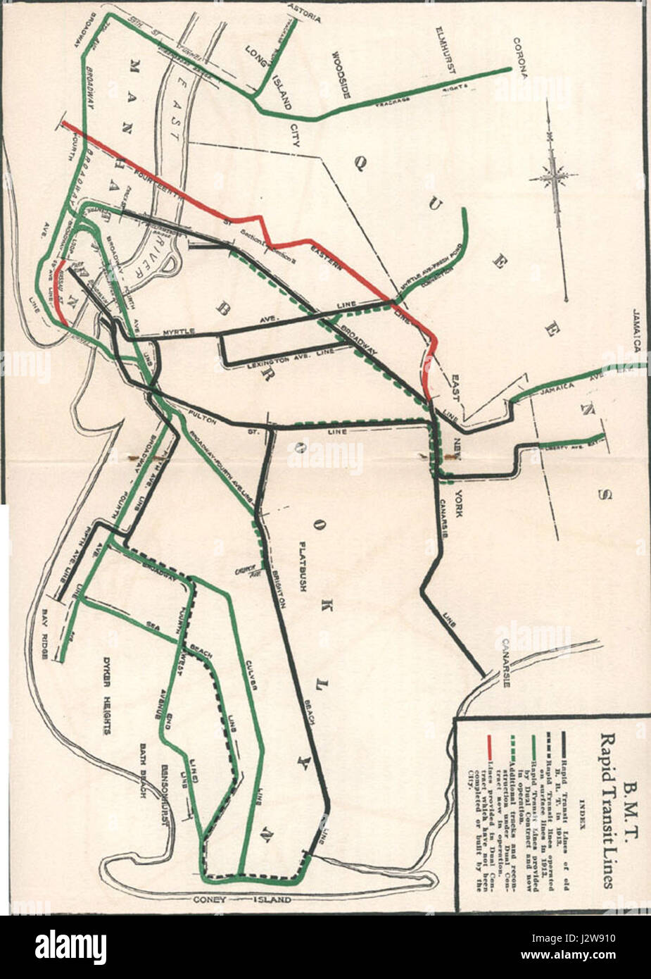 Bmt subway map hi-res stock photography and images - Alamy