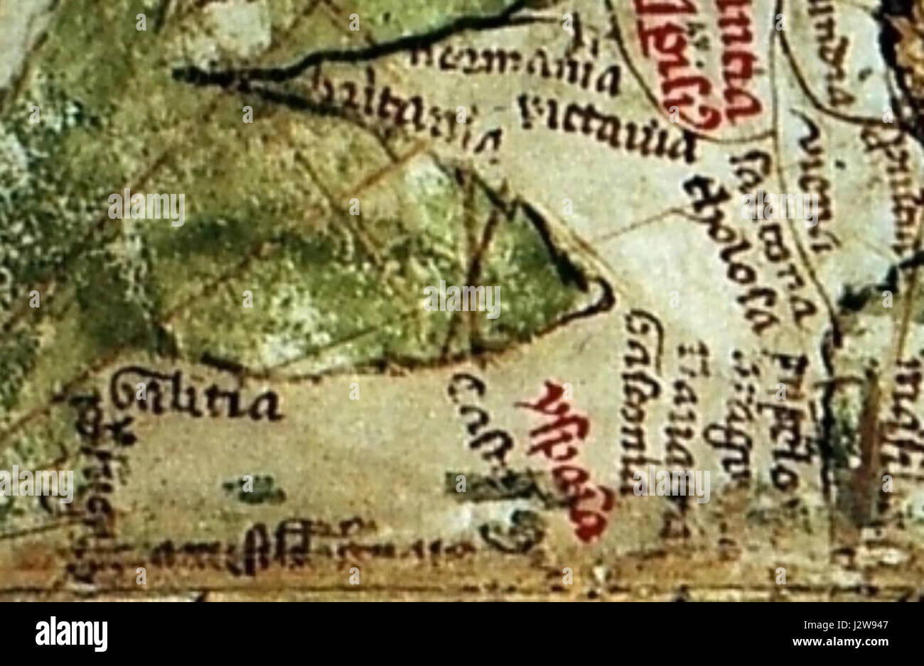 Iberian peninsula map 14th century hi-res stock photography and images ...