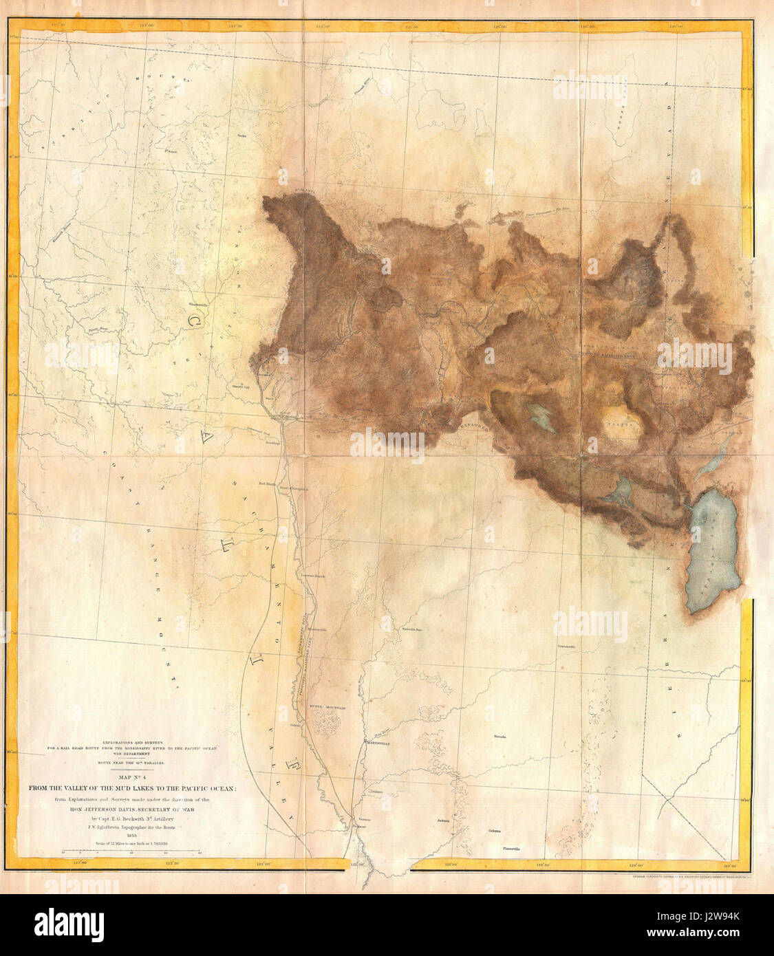 American frontier map hi-res stock photography and images - Alamy