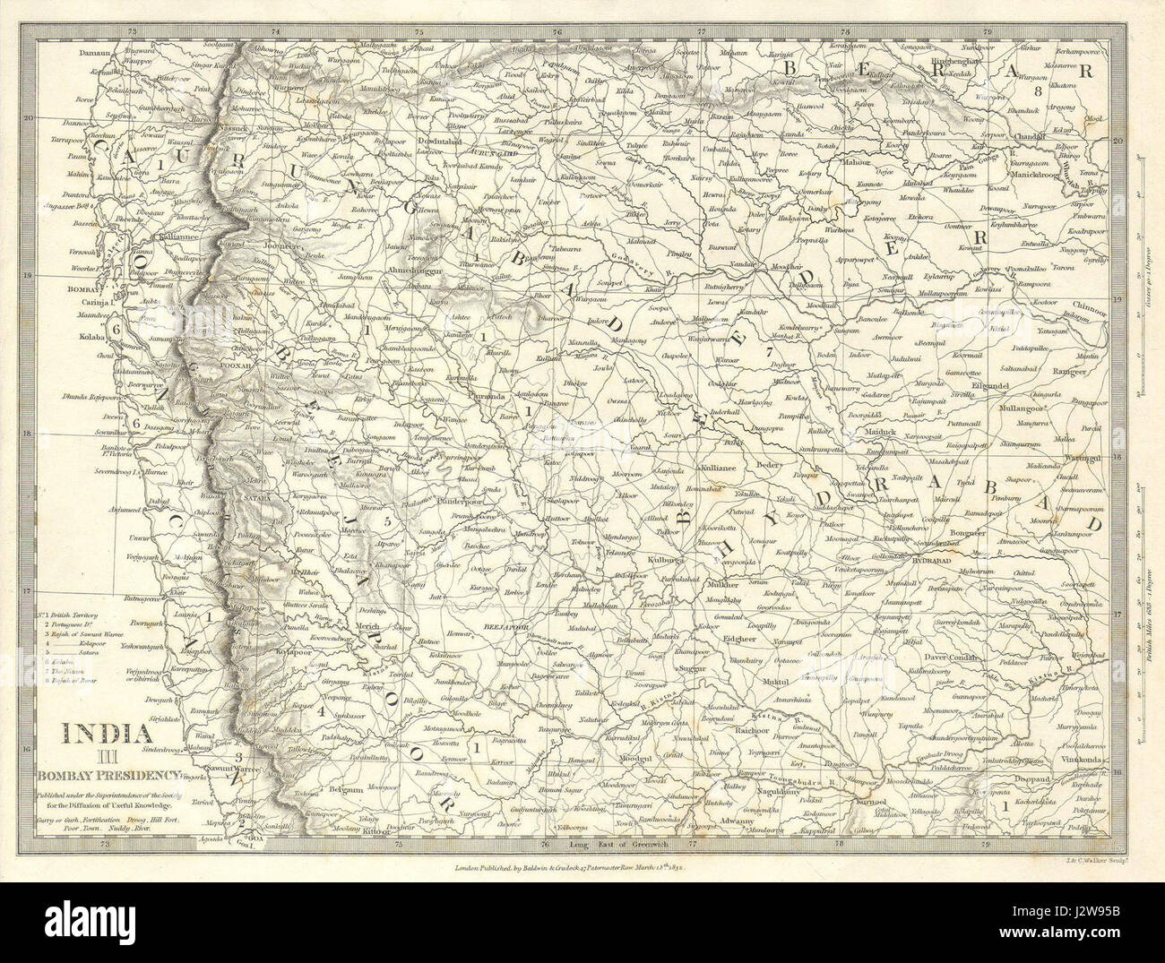 Map of goa hi-res stock photography and images - Alamy