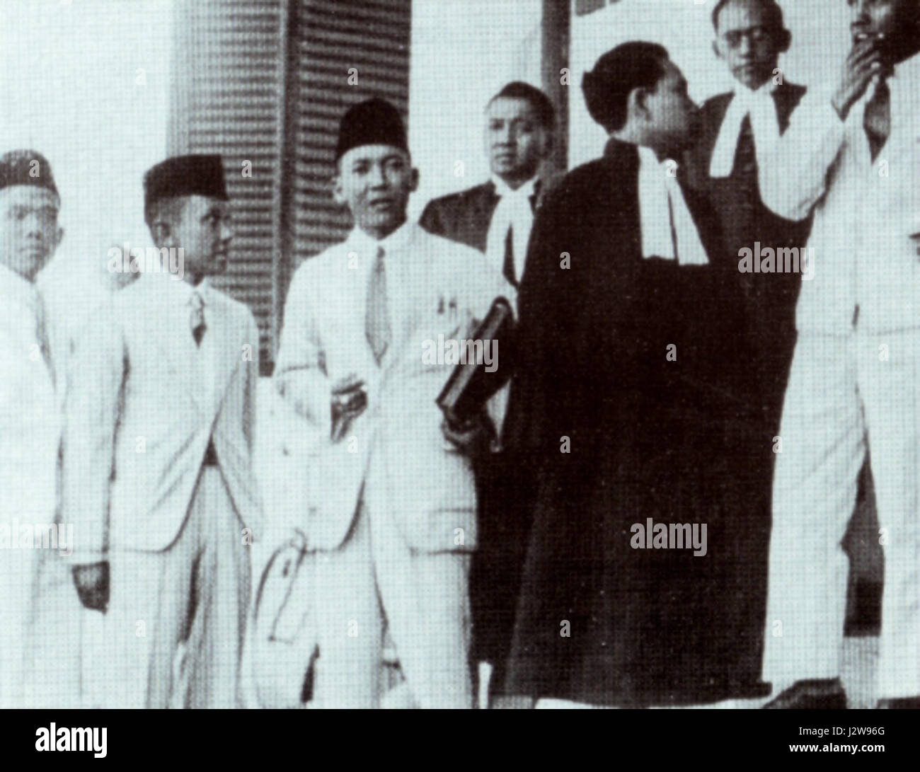 This piece from the 1930s features a historical reference to Sukarno ...