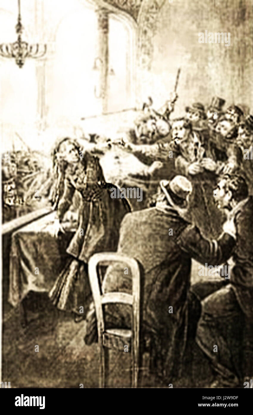 The 1888 assassination attempt on Louise Michel, a French anarchist ...