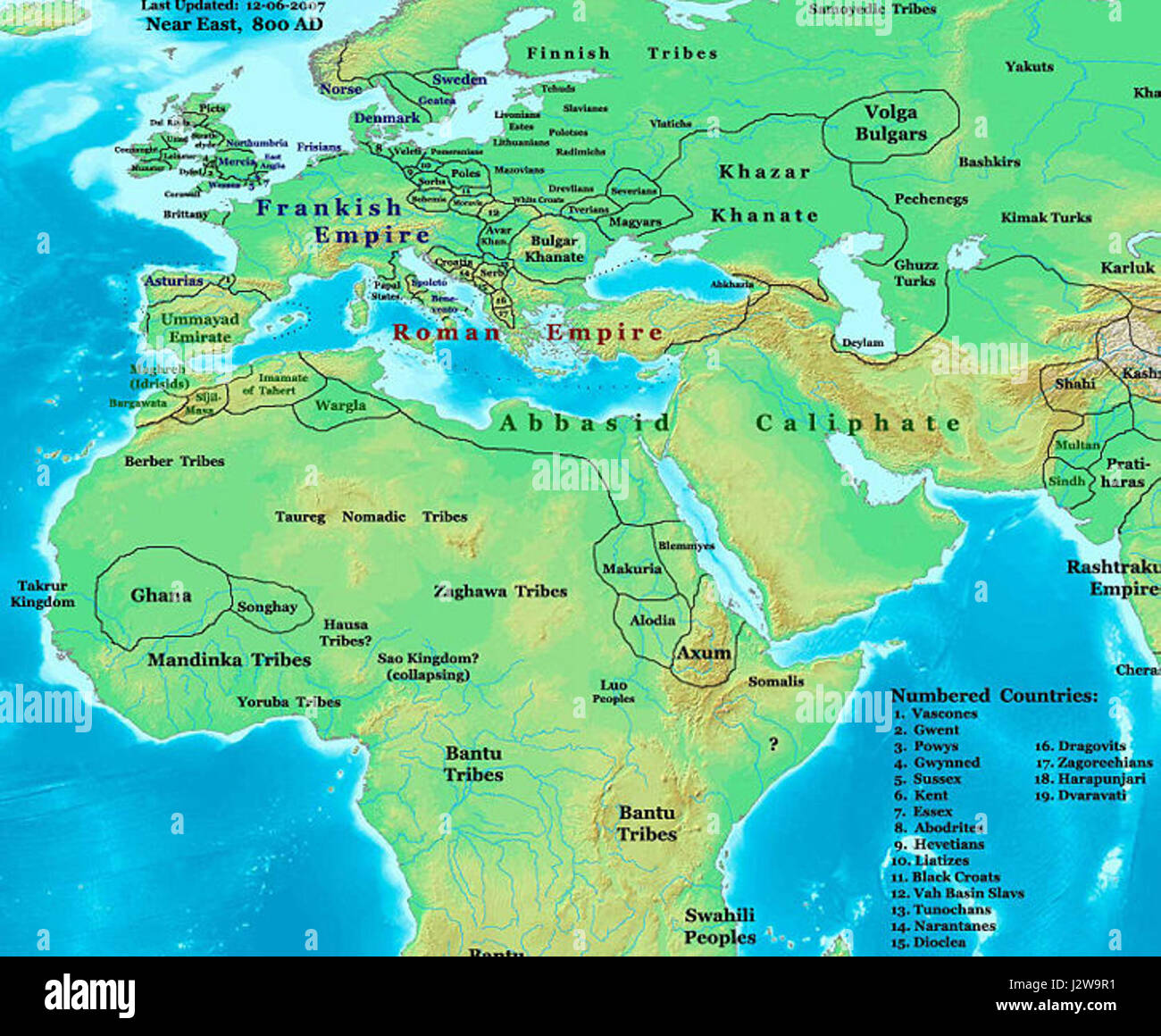 This historical image dates back to the year 800 AD, capturing an ...