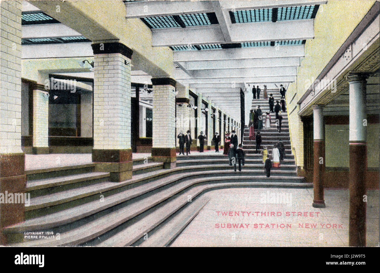 This photograph from 1904 depicts a scene from 23rd Street in New York ...