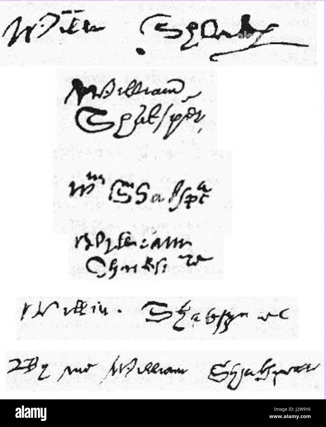 William shakespeares signature hi-res stock photography and images - Alamy