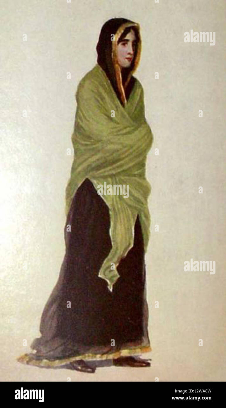 This portrait depicts a Bengali woman, showcasing traditional attire ...