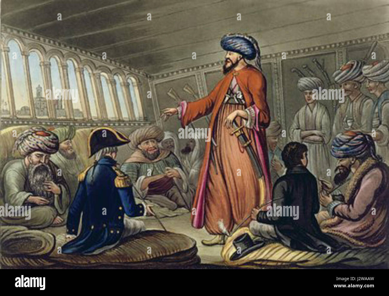 This artwork depicts a Mameluke, a type of soldier from Egypt ...