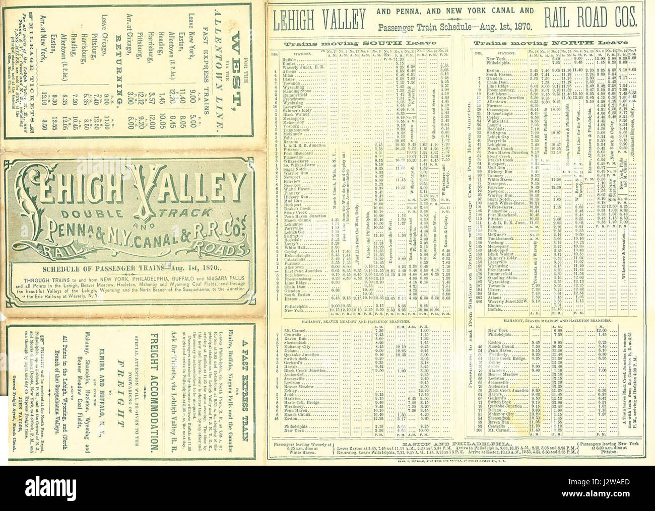 Railway timetable 19th century hi-res stock photography and images - Alamy