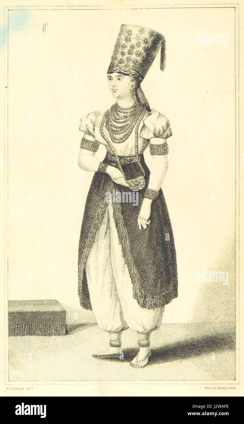 An illustration or portrait titled â€˜An Algerine Lady,â€™ from the ...