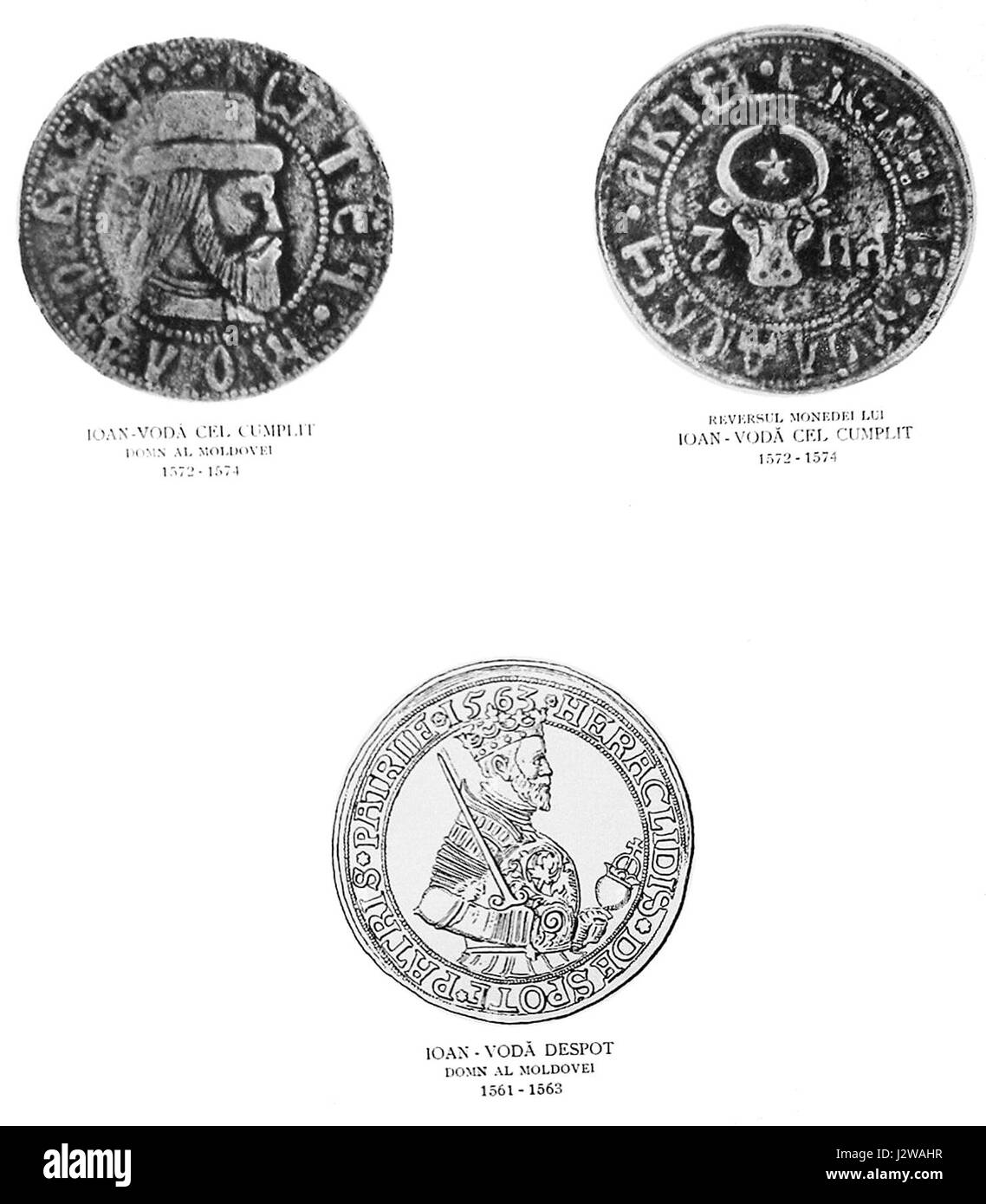 A historical representation of Ioan cel Cumplit and Ioan Despot, two ...