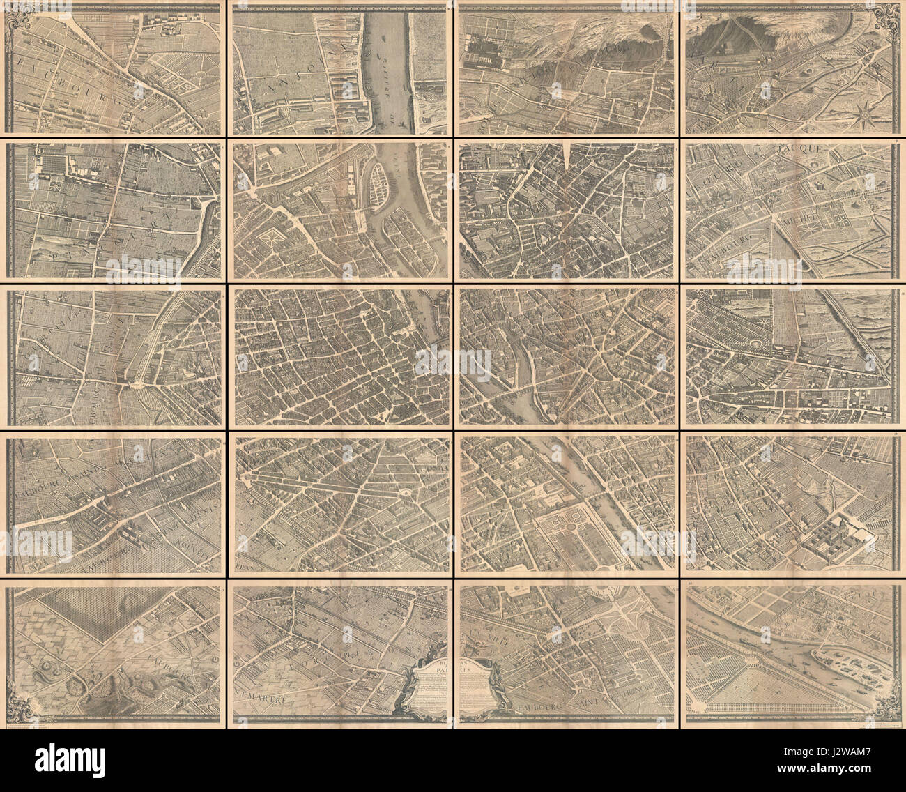 Map of paris 1900 hi-res stock photography and images - Alamy