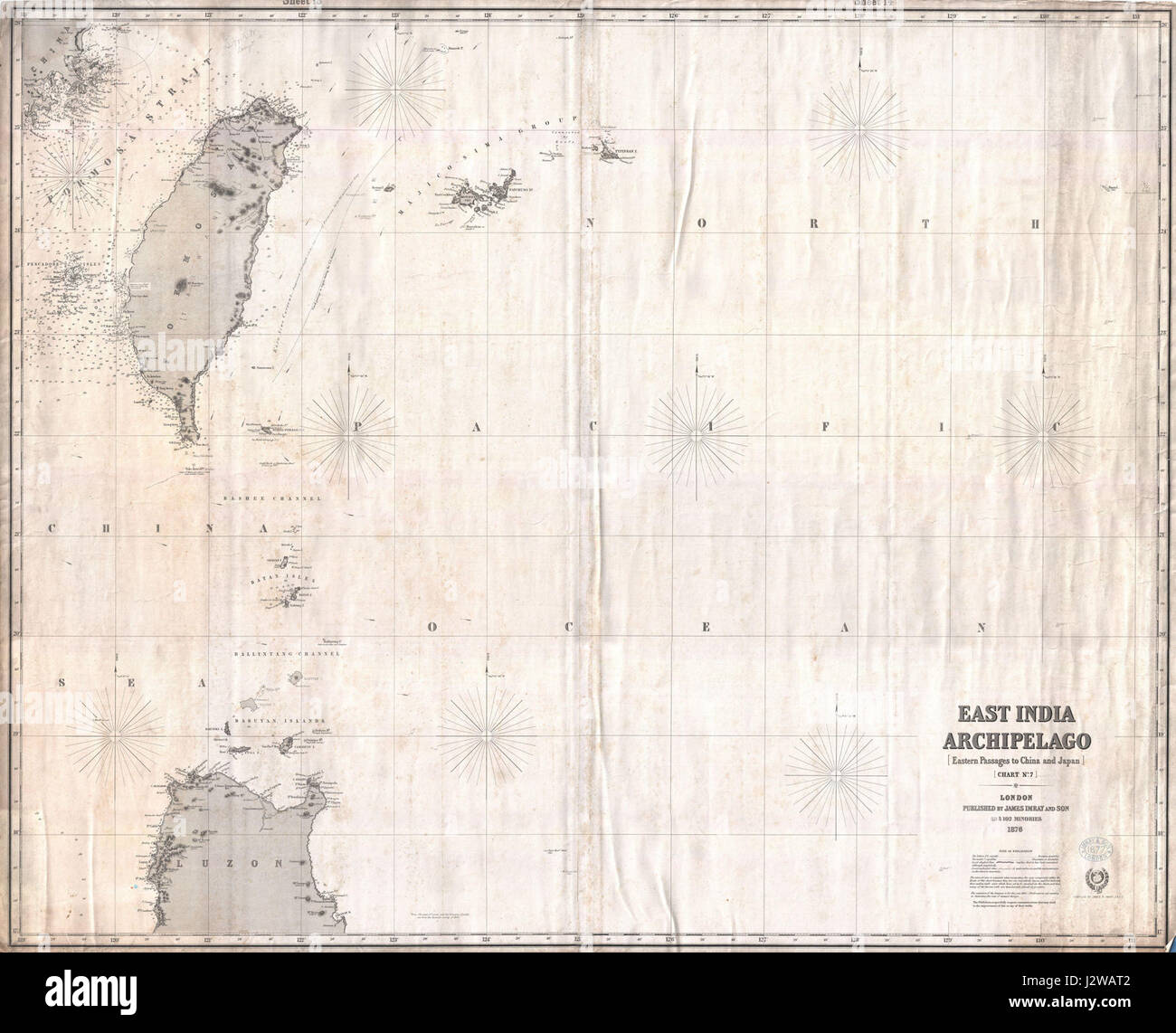 Vintage taiwan map hi-res stock photography and images - Alamy