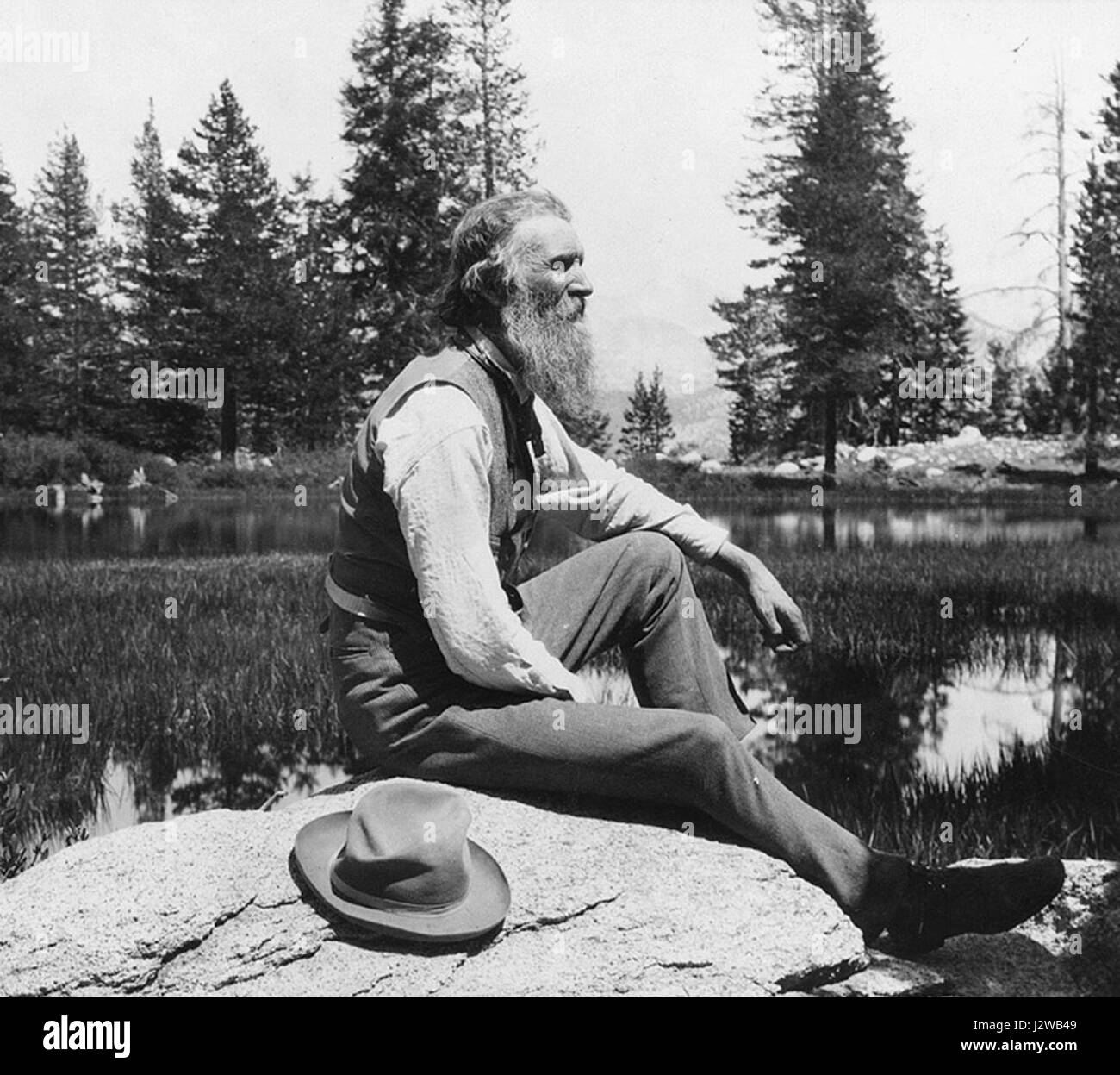 This 1902 image of John Muir, the famous naturalist and environmental ...