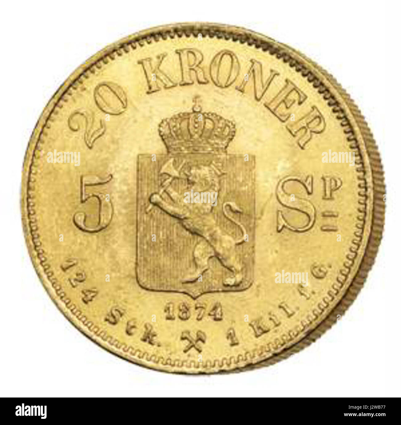 20 kroner coin Cut Out Stock Images & Pictures - Alamy