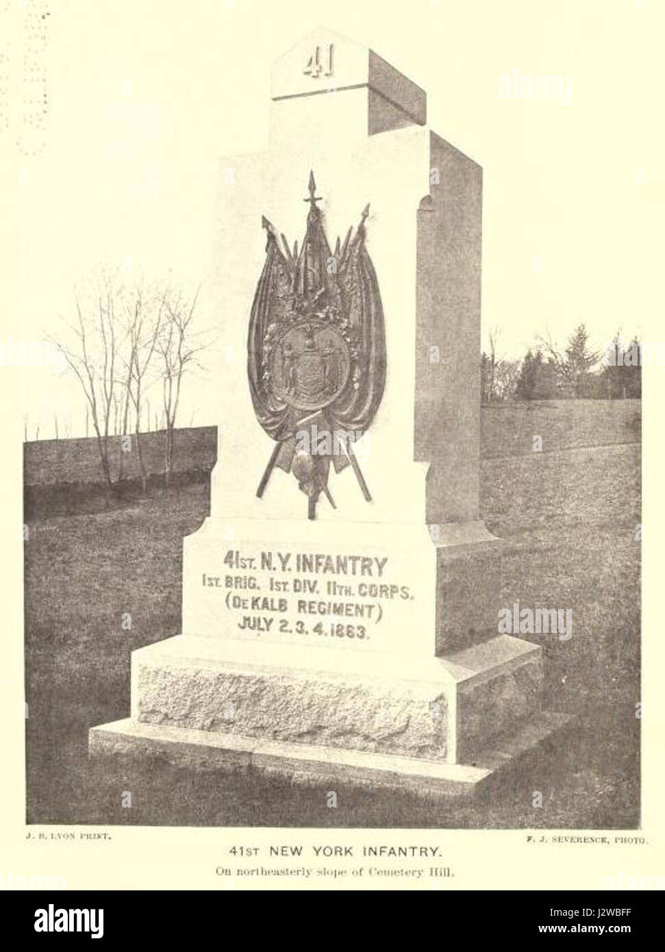 The 41st New York Infantry, a regiment during the American Civil War, is commemorated on page ...