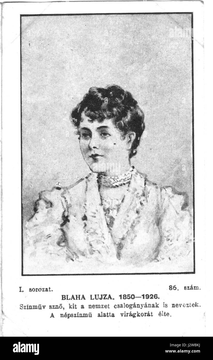 Hungarian actress lujza blaha hi-res stock photography and images - Alamy