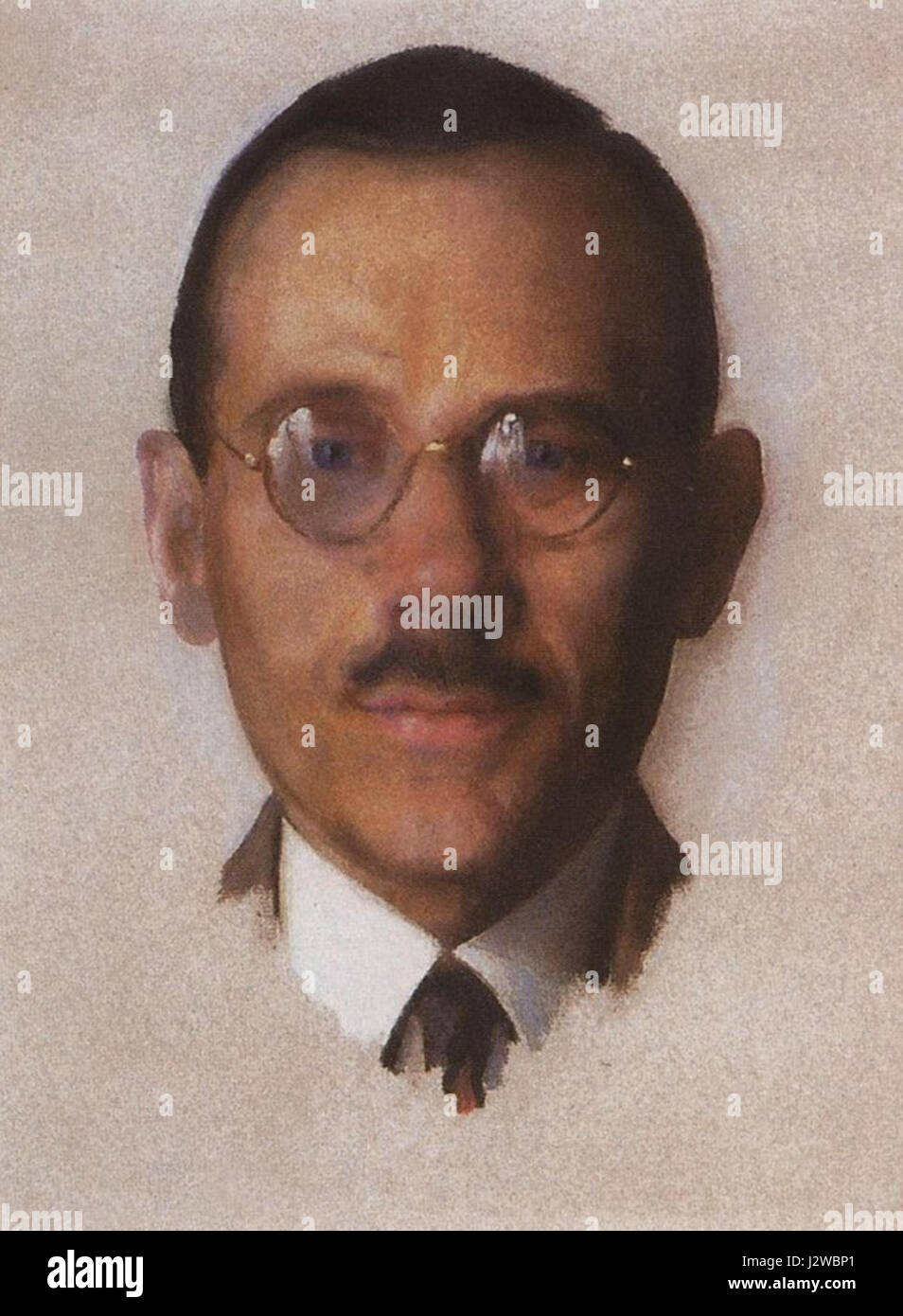 This portrait of A.A. Popov, painted by K. Somov in 1928, captures the ...