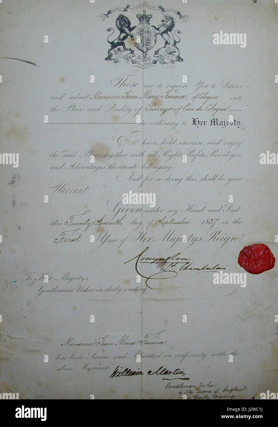 A historical depiction of Queen Victoria in 1837, marking the beginning ...