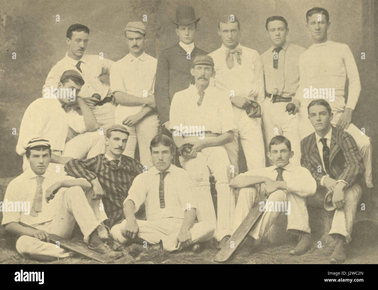Photograph of the 1887 University of Pennsylvania cricket team ...