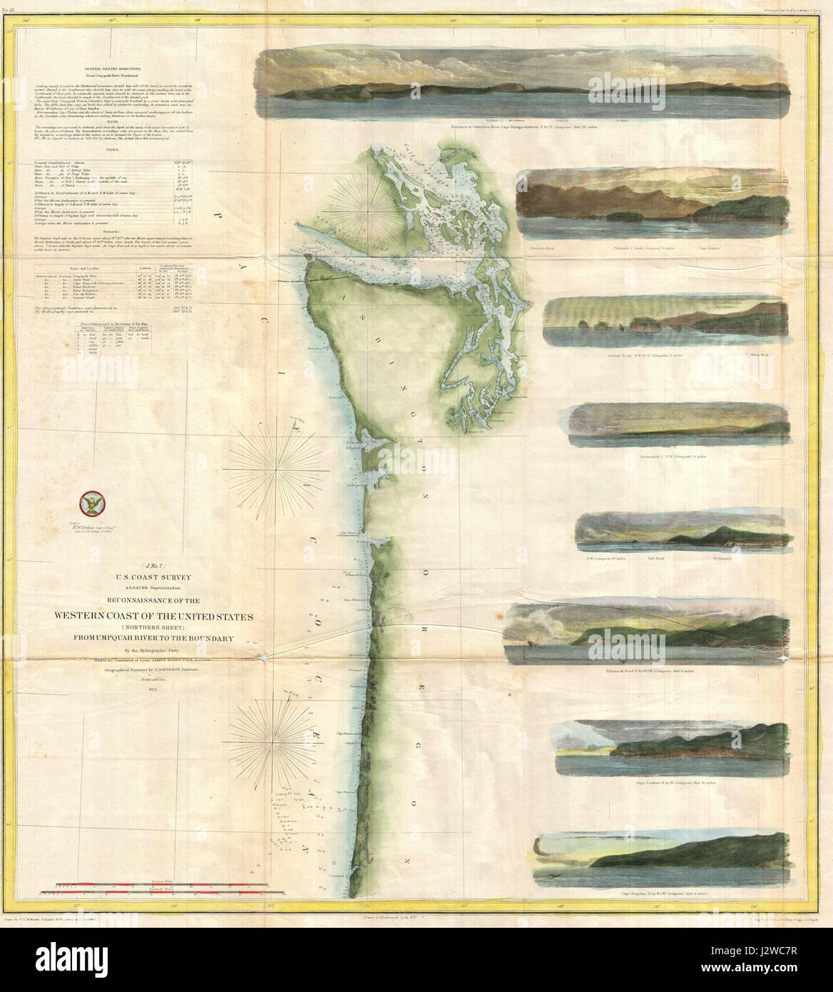 This 1855 U.S. Coast Survey chart or map provides detailed geographical ...